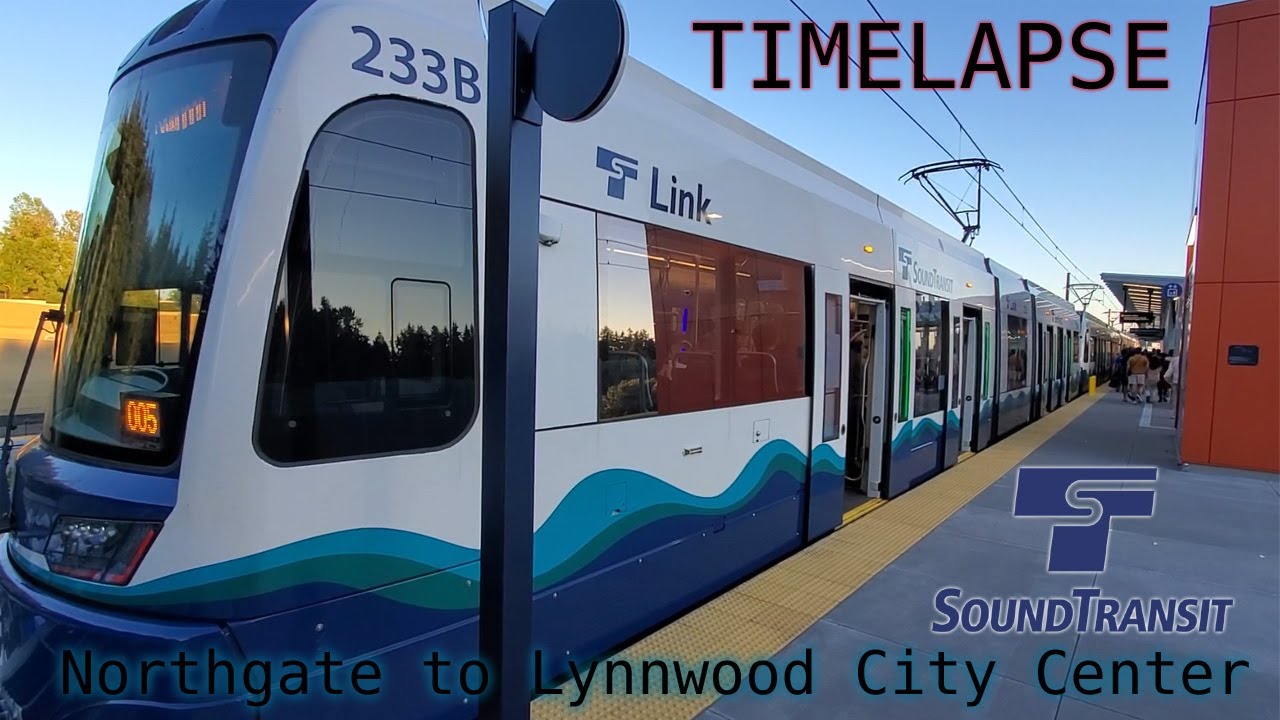 Timelapse New Sound Transit 1 Line Link Light Rail Stations From ...