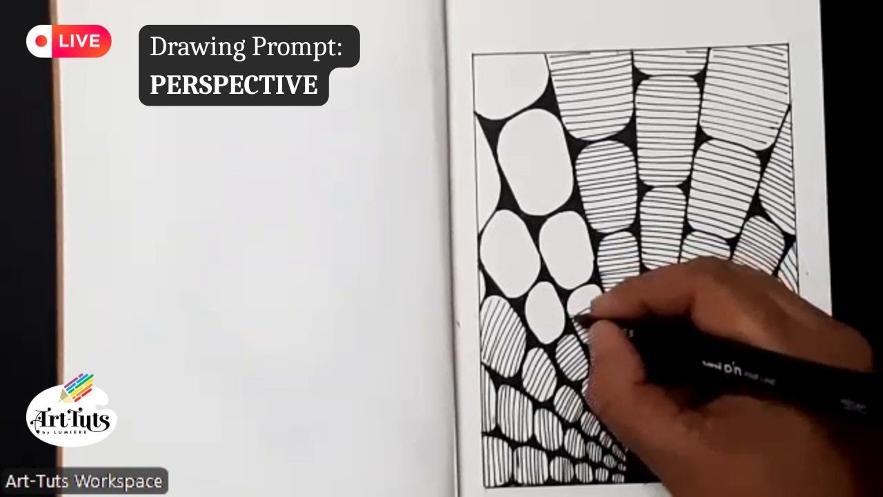 LIVE: Art-Tuts' 14 Days Drawing Challenge - Day 6 | Prompt: Perspective ...