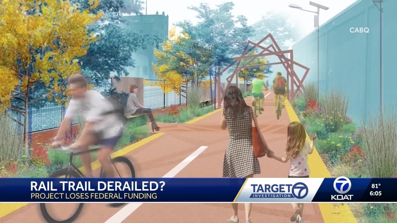 Albuquerque's rail trail funding pulled by Trump administration - YouTube