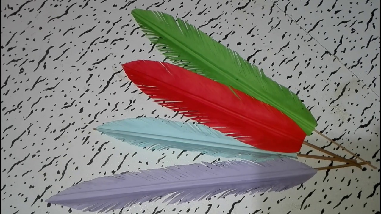 How to Make Paper Feathers | DIY Crafts - YouTube