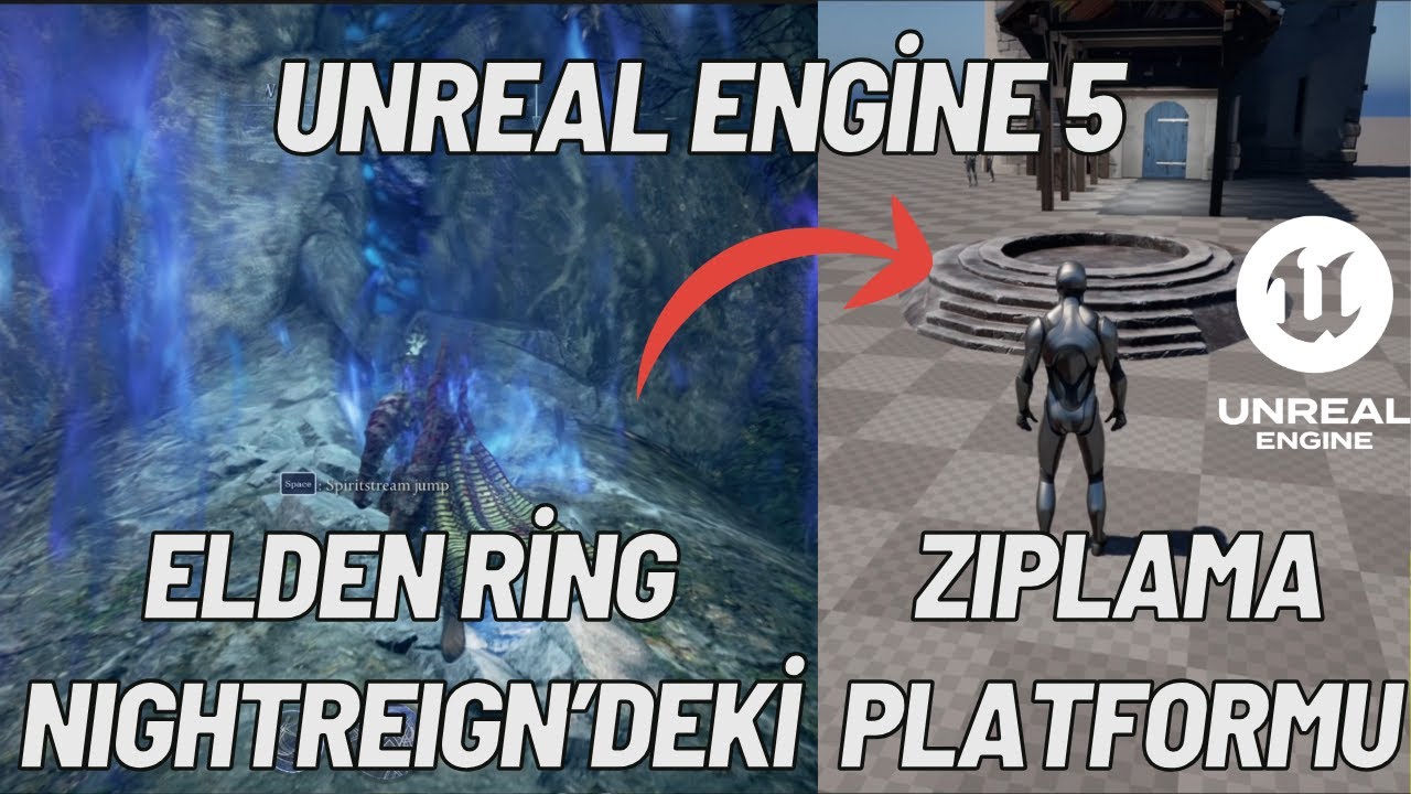 Unreal Engine 5'te Elden Ring Nightreign'deki gibi Uçuran Zıplama ...