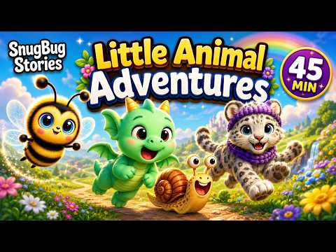 Little Animal Adventures (45min) | Bedtime Stories for Toddlers (Ages 2-4)