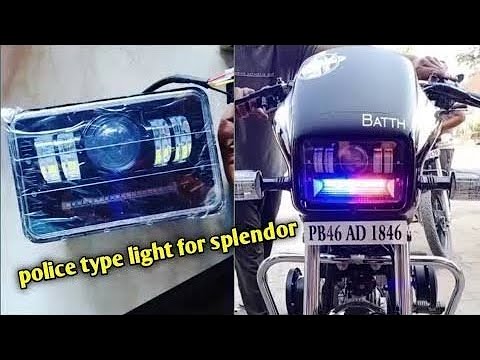 splendor led light 🤩 || modified splendor - YouTube