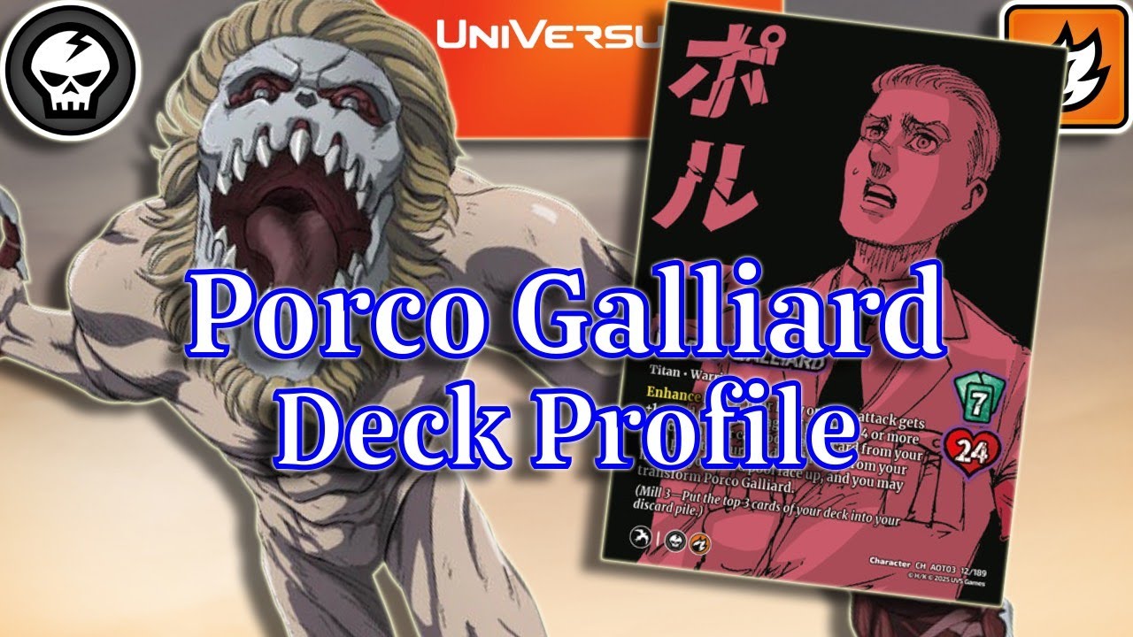 Universus: Deck Profile Porco Galliard Death #attackontitan #universus ...