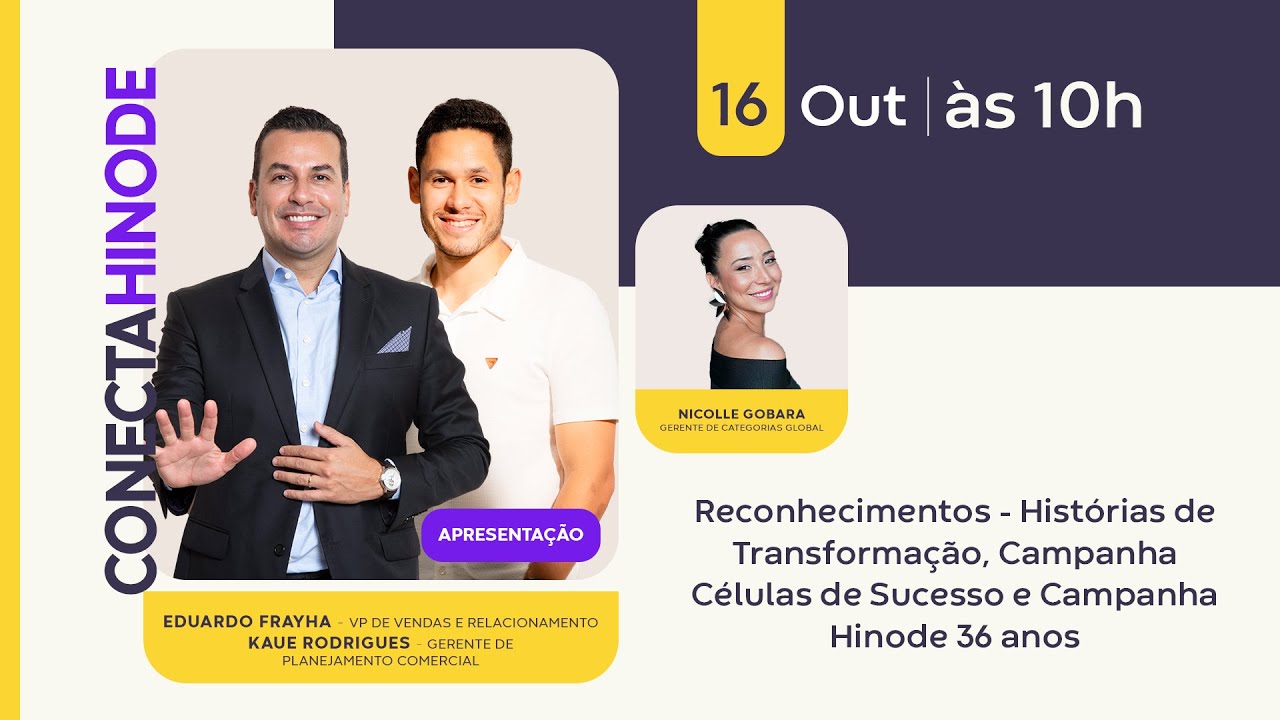 CONECTA HINODE - 16 de Outubro de 2024 - YouTube