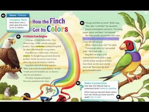 How the Finch Got Its Colors 2nd Wonders 2017 Unit 4 Week 4 - YouTube