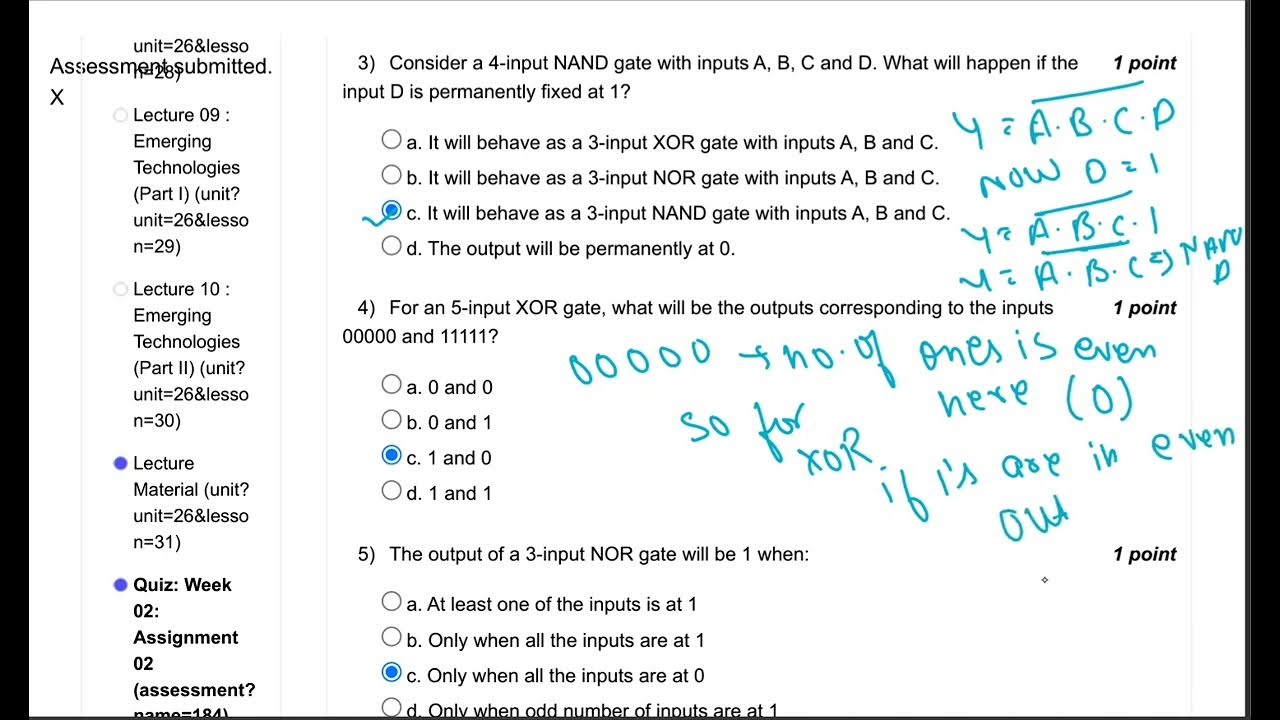 Switching circuits and logic designs nptel | Quiz: Week 2 assignment | Jan 2025 - YouTube