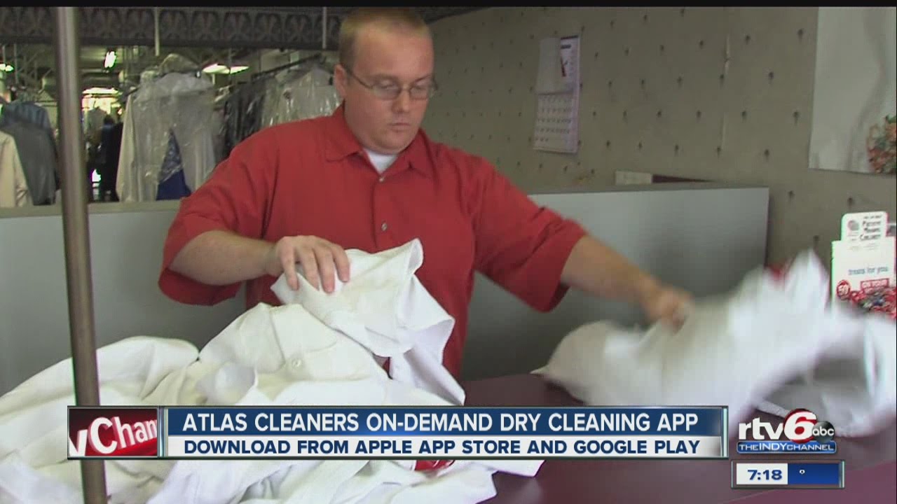 Atlas Cleaners launches city's first on-demand dry cleaning app - YouTube