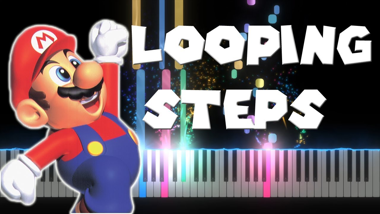 Looping Steps - Super Mario 64 [Piano tutorial] (Sheet Music+MIDI ...