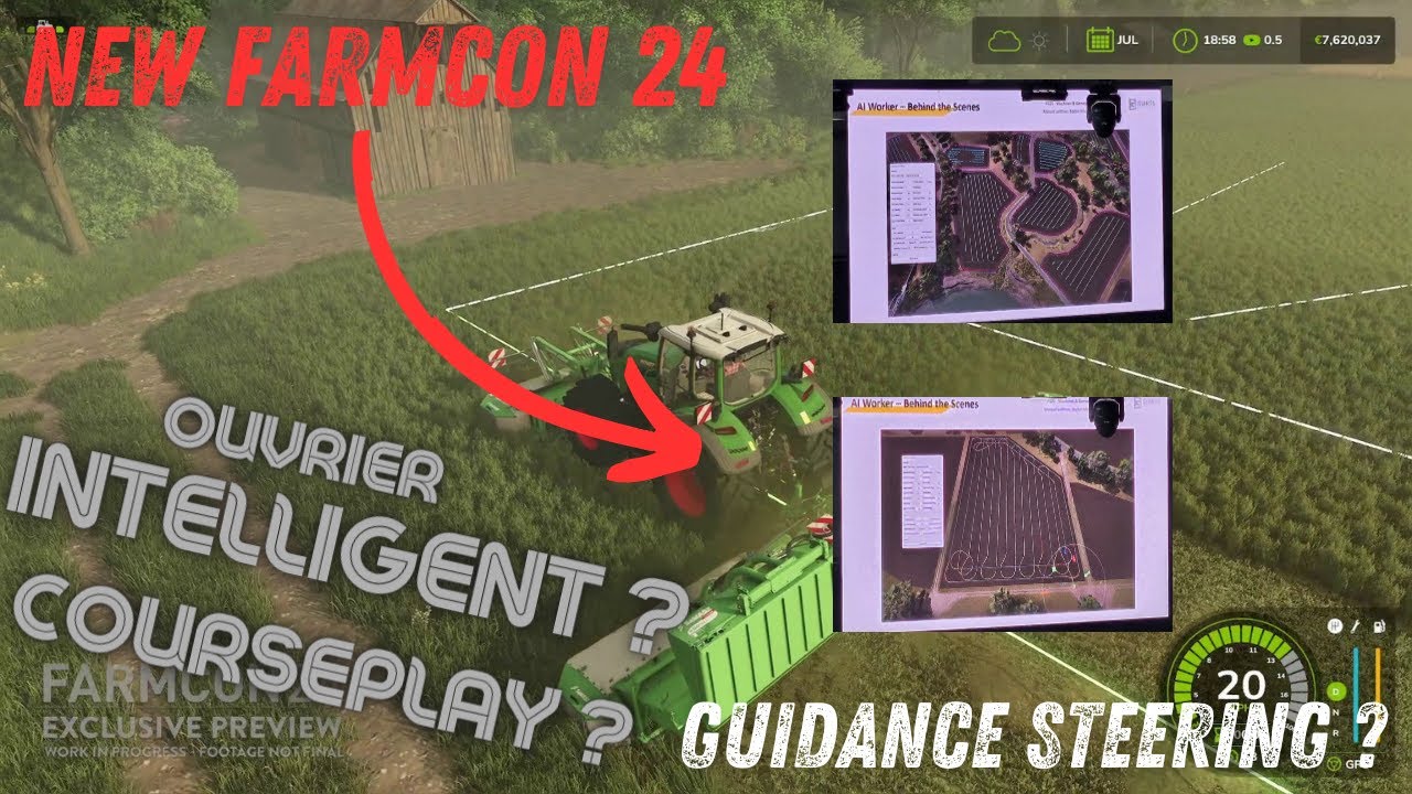 LES NEWS DE LA FARMCON FS25 #3 | GPS INTEGRE AVEC MENUS DES OUVRIER ...