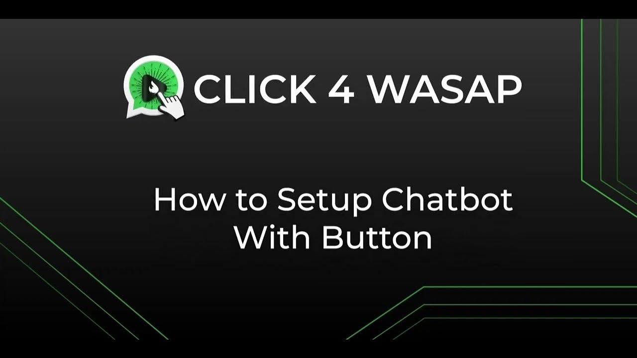 Click4Wasap Tutorial - How to Setup Chatbot With ButtonTemplate - YouTube