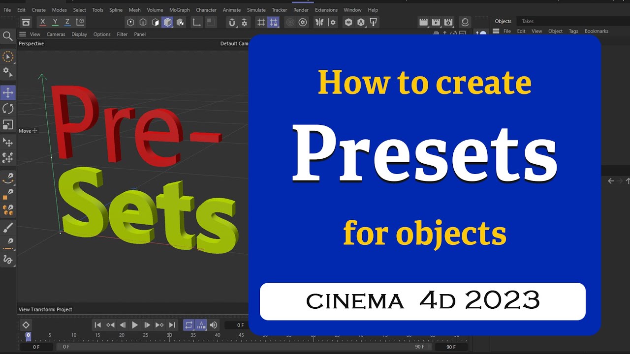 How to create Presets in Cinema 4D 2023 @MaxonVFX - YouTube
