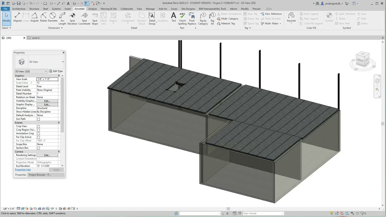 Revit Precast roof using hollow core with openings - YouTube