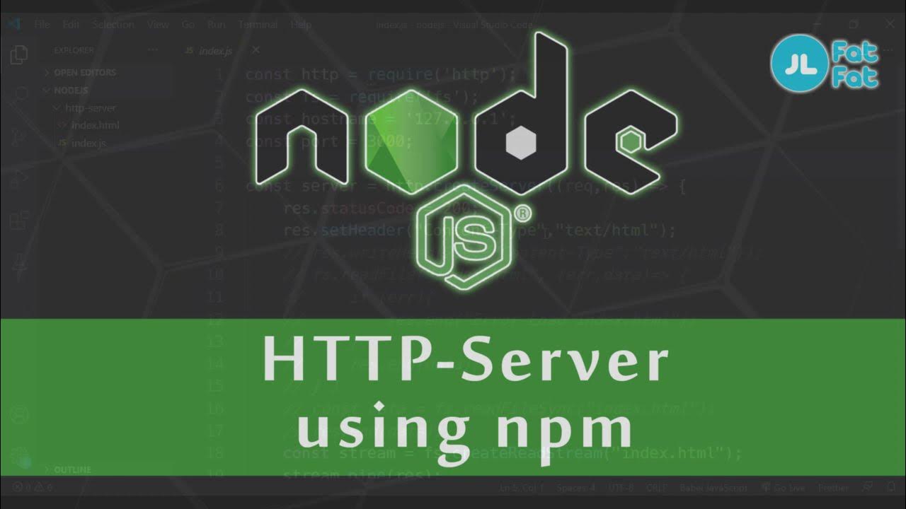 HTTP Server dengan npm - nodejs #2 - YouTube