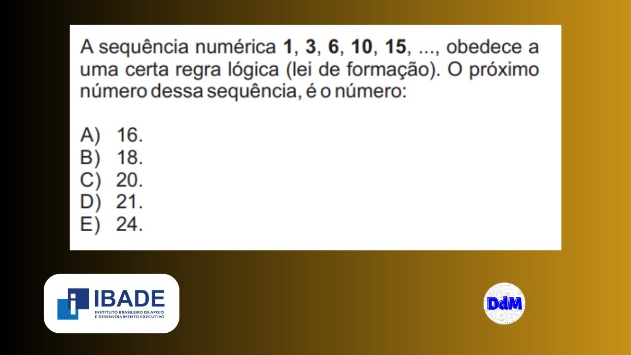 A Sequ ncia Num rica 1 3 6 10 15 Obedece A Uma Certa Regra