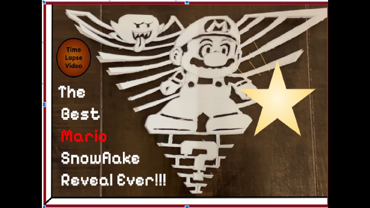 Mario Boo Ghost Snowflake (Creation Time Lapse) Reveal - YouTube
