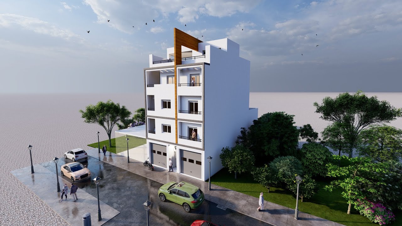 🎥 Immeuble 3D Modélisé avec Revit et Rendu avec Lumion 🏢 - YouTube