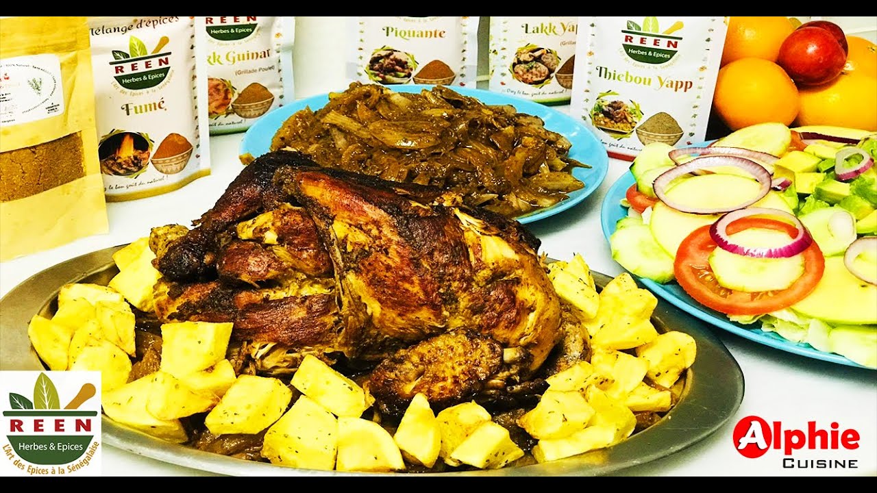 POULET RÔTI à la Sénégalaise - SPÉCIAL MAGAL TOUBA - Senegalese Roast ...