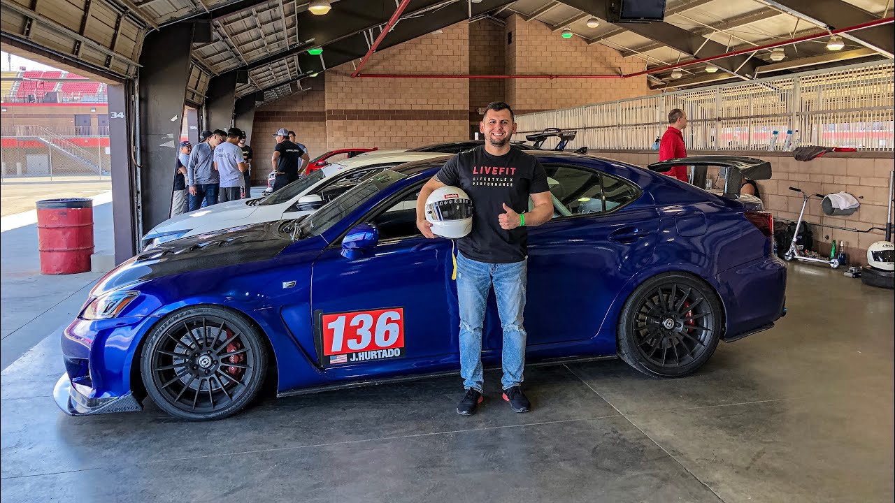 Racing My ISF Down NASCAR track (AutoClubSpeedway) - YouTube