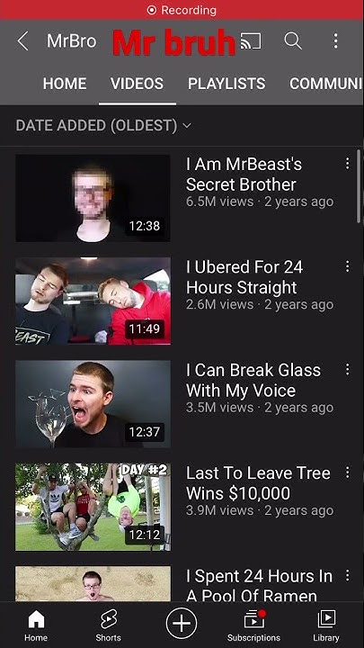 Mr bro’s 1st video - YouTube