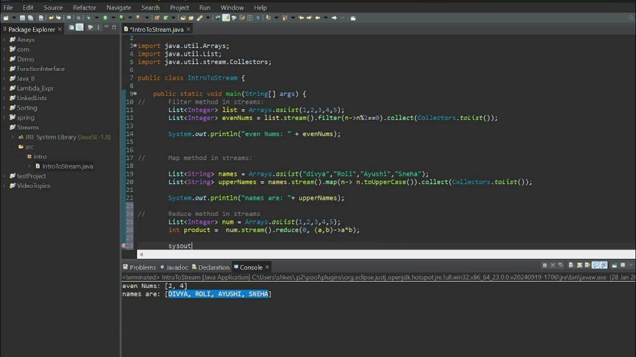 Master Java 8 Streams | Map, Filter & Reduce Explained with Code ...