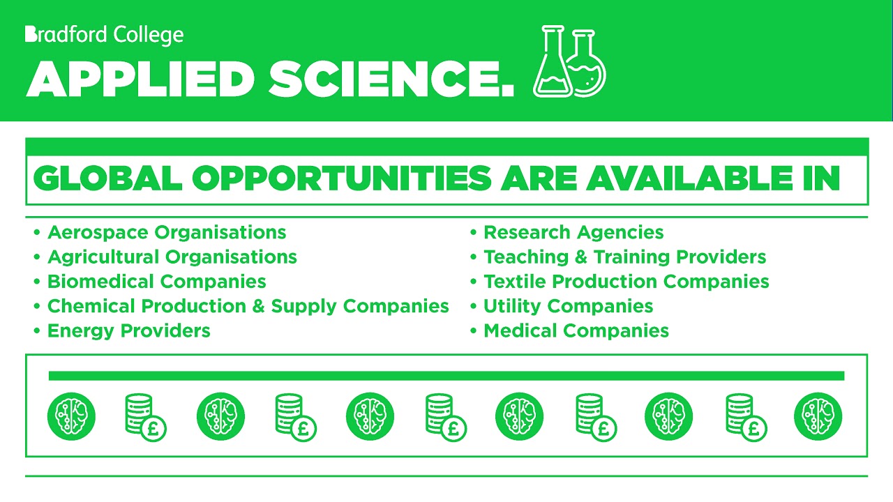 Career opportuniities - Applied Science at Bradford College - YouTube