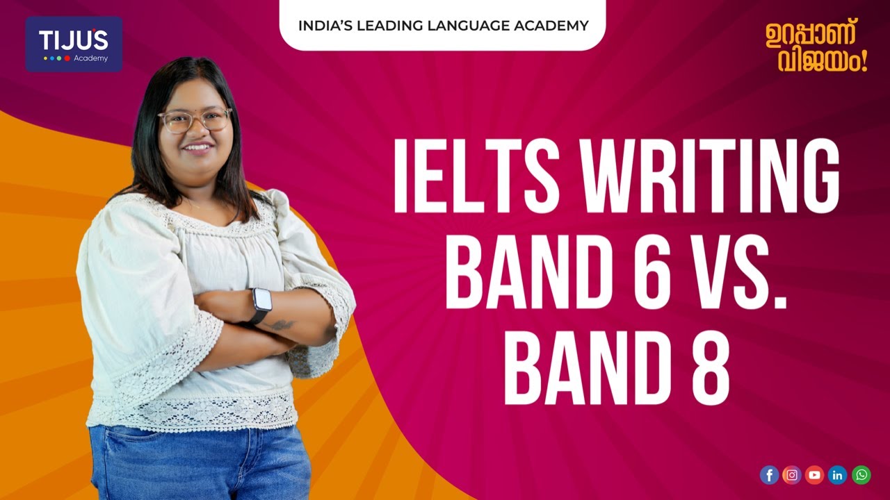 IELTS WRITING BAND 6 Vs. BAND 8 - YouTube
