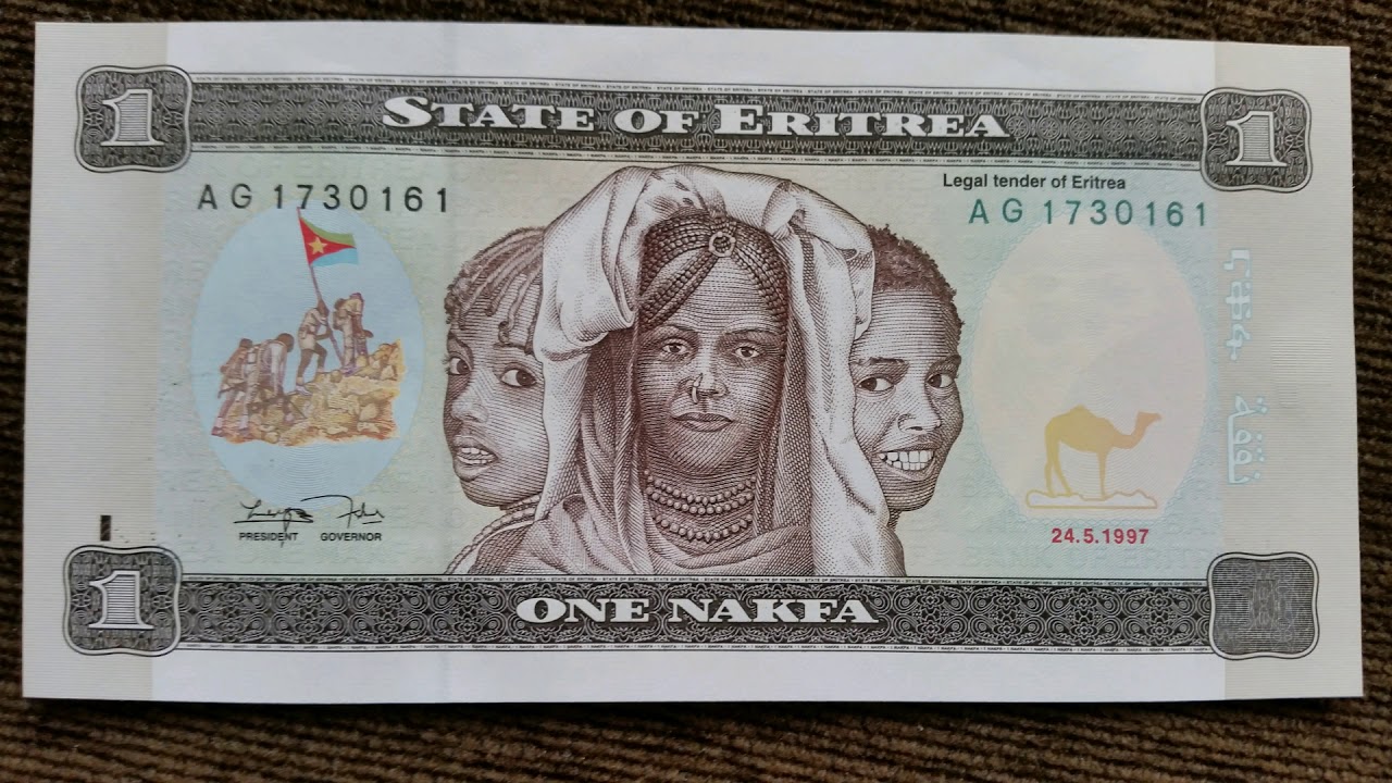 Eritrea Banknote - 1 Nakfa (1997) - YouTube
