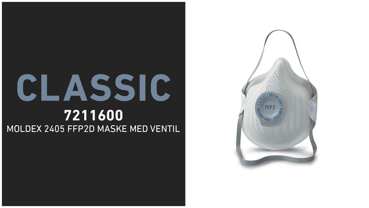 Moldex 2405 Classic FFP2D Maske - YouTube