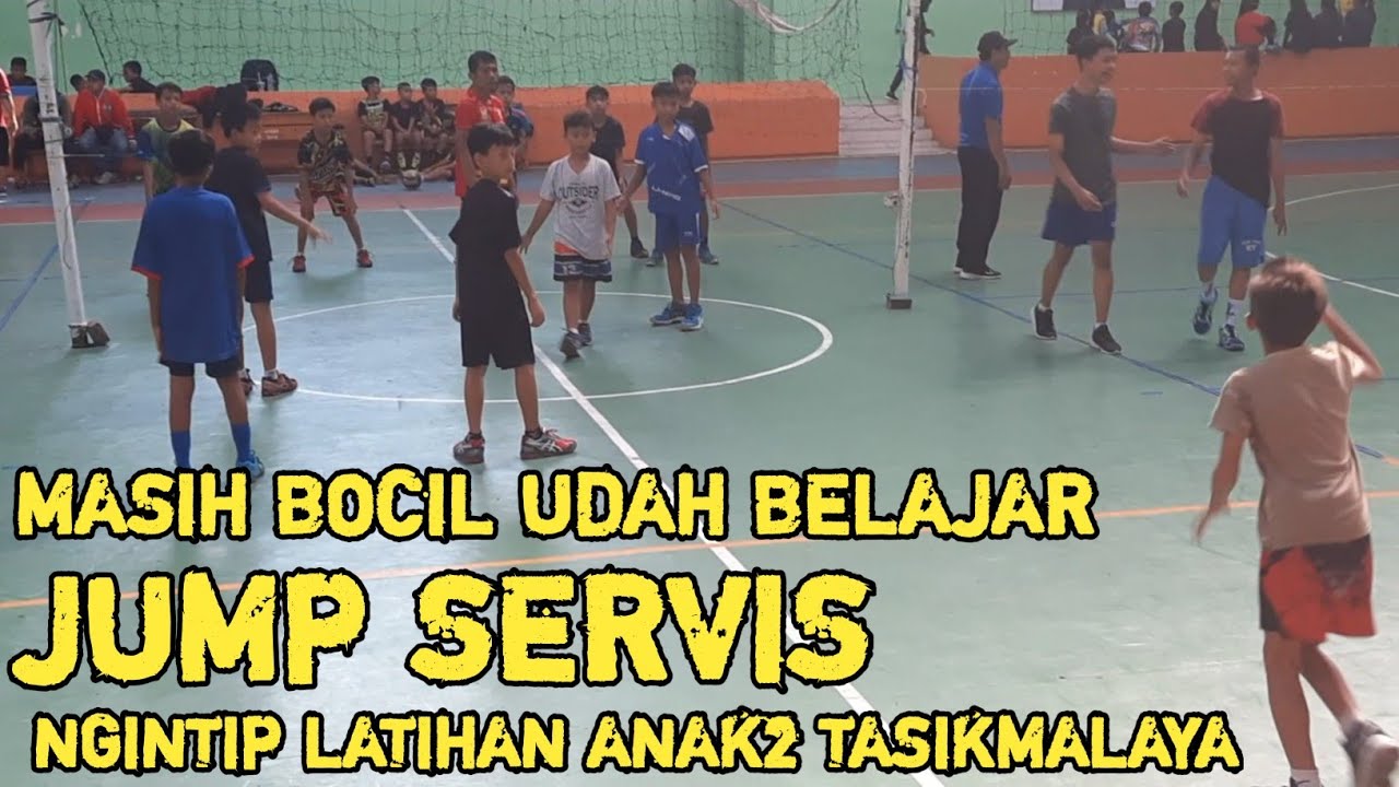 AMAZING BOCAH SD SUDAH LATIHAN JUMP SERVIS SEPERTI ORANG DEWASA / ANAK2 ...