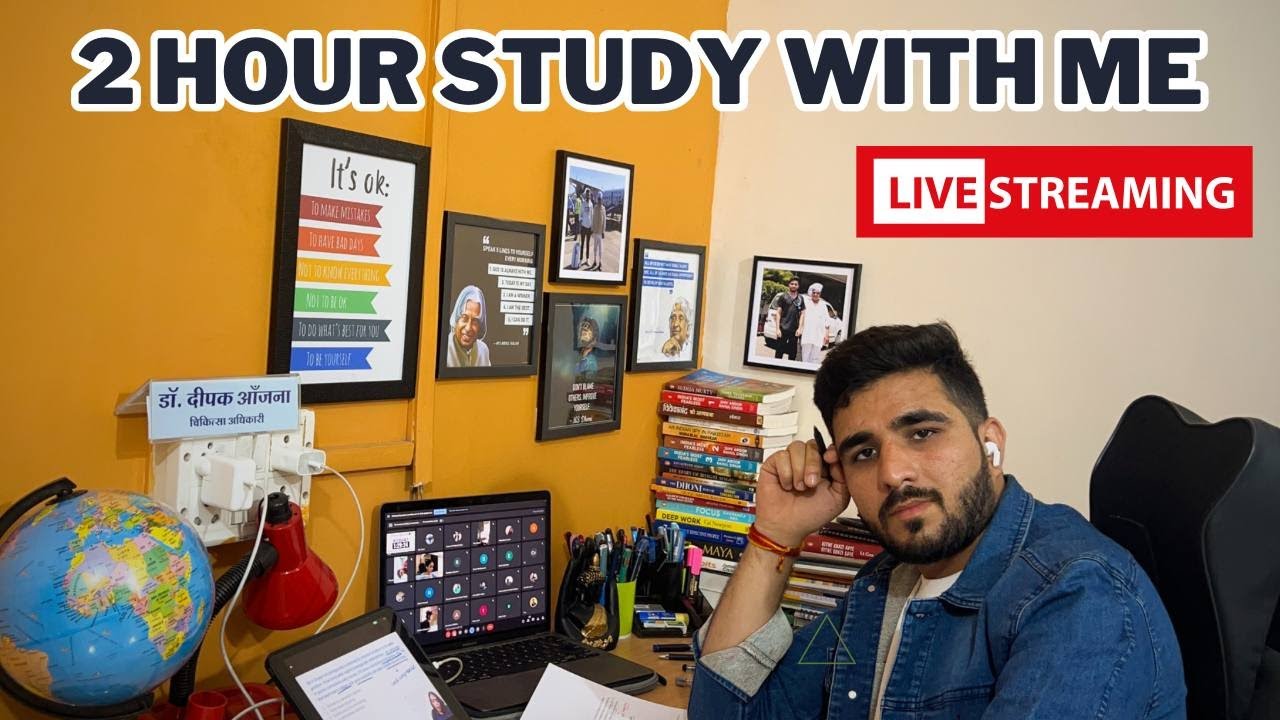 Live 2 Hour Study with me | Virtual Library | NEET PG | INICET | FMGE ...