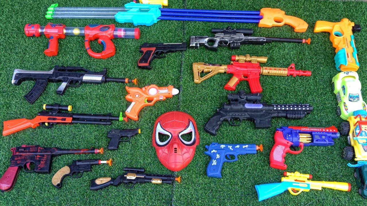 Nerf Gun, Sniper Rifles Ak47 and M16 gun ,Shoot gun Water gun Cowboy ...