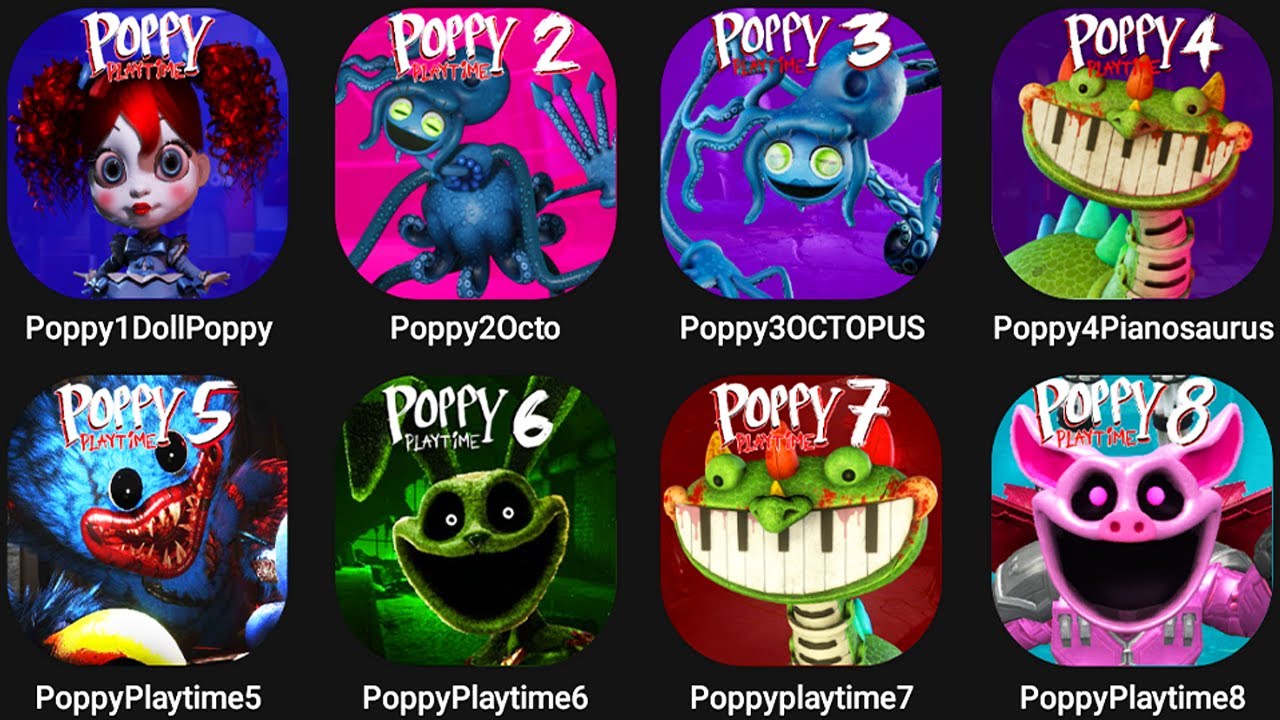 Poppy Playtime Chapter 1 To 8,Poppy Playtime 5 Mobile,Poppy Playtime ...