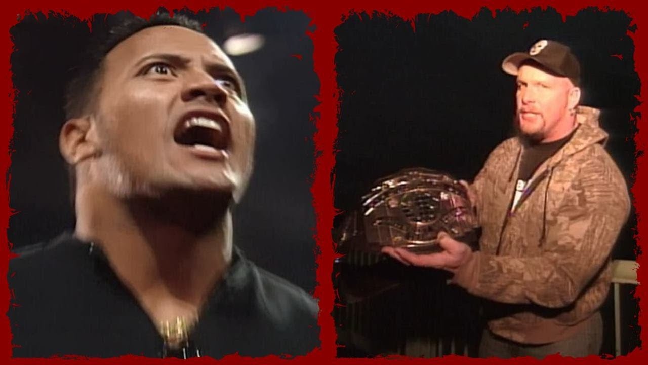 Stone Cold Throws The Rock's Intercontinental Belt Down The River ...