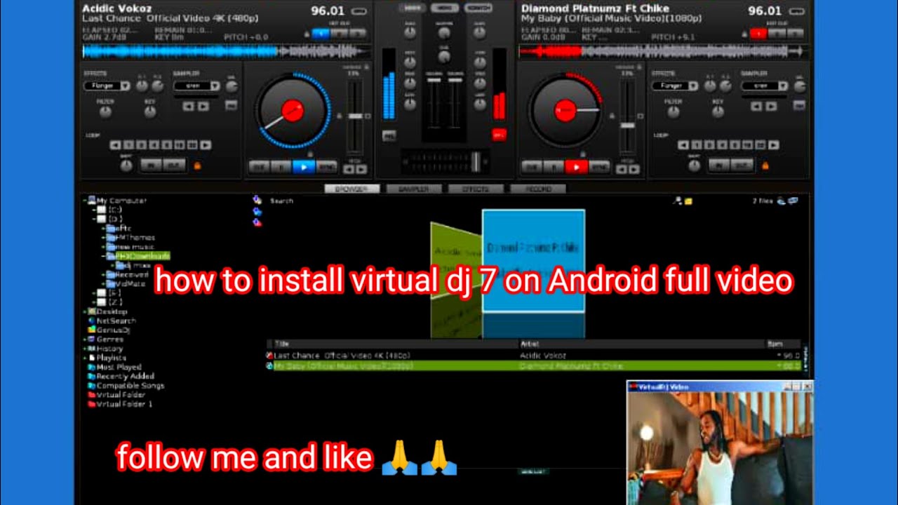how to install and download virtual dj 7 on Android full video - YouTube