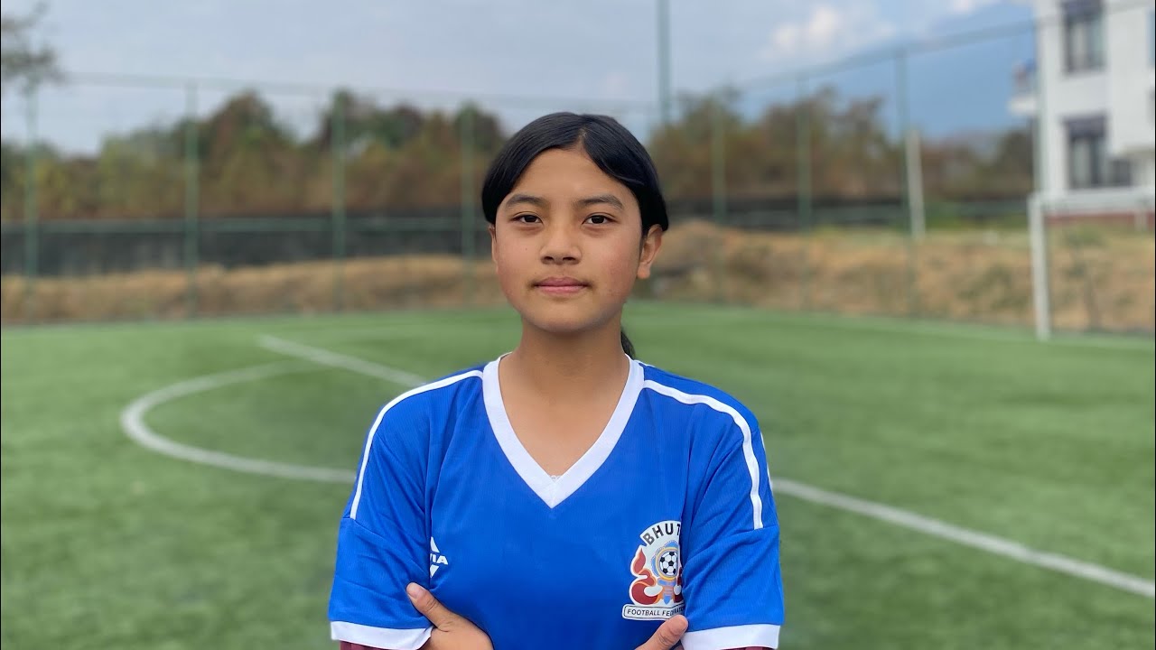Score by Dechen Dolkar with First time finished great cross by Sangay ...