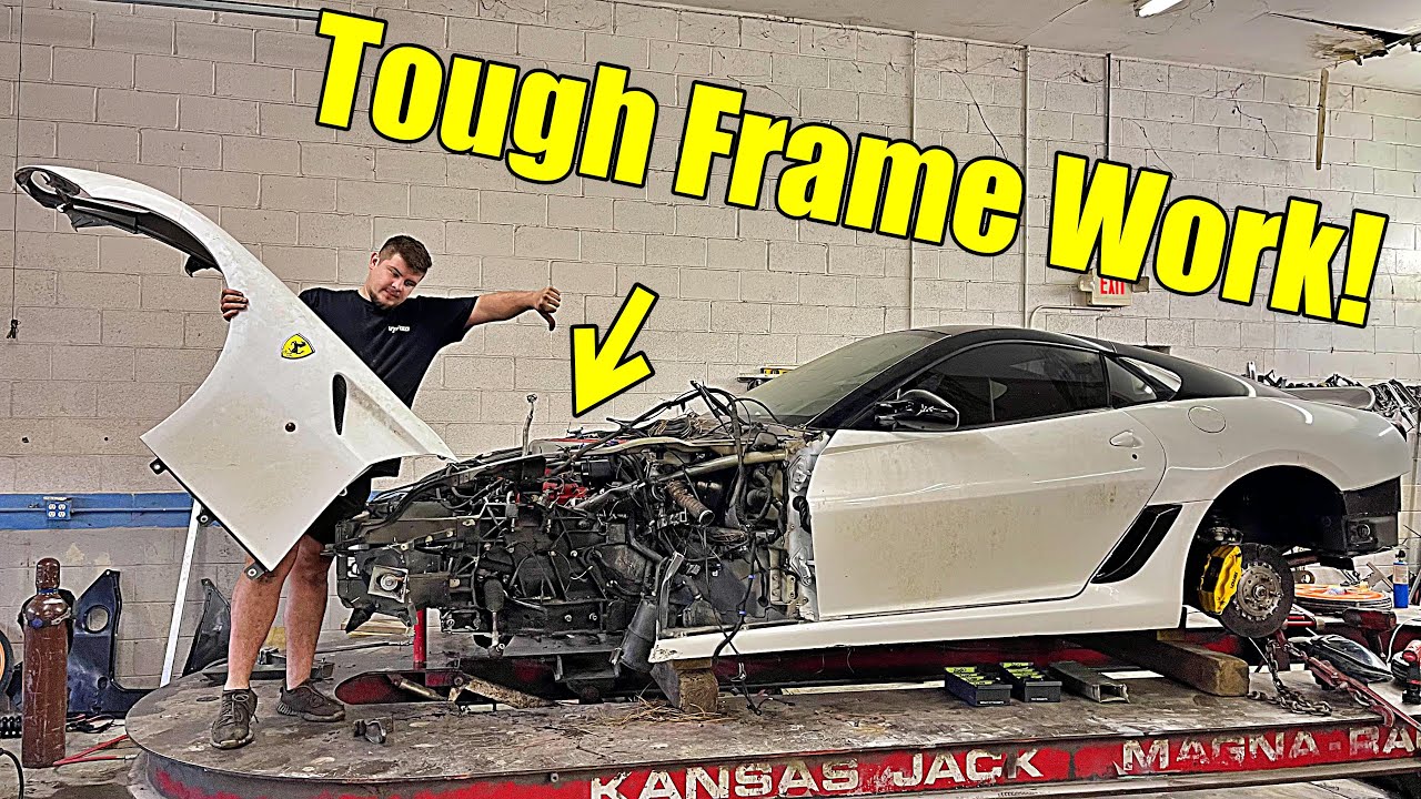 Putting Samcracs Ferrari 599 On the frame machine! - YouTube