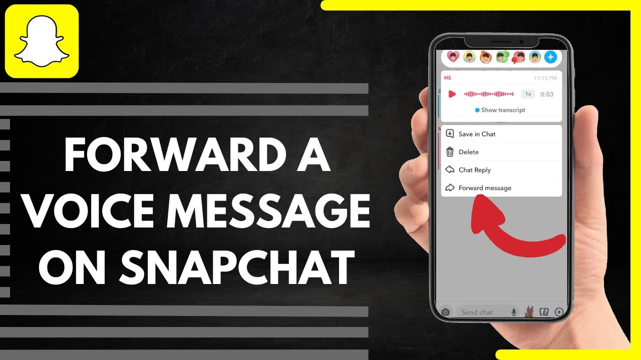 How To Forward A Voice Message On Snapchat - YouTube