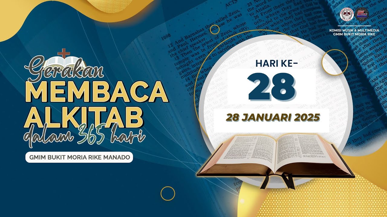 Hari ke-28 | Gerakan Membaca Alkitab | Keluaran 36-38 - YouTube