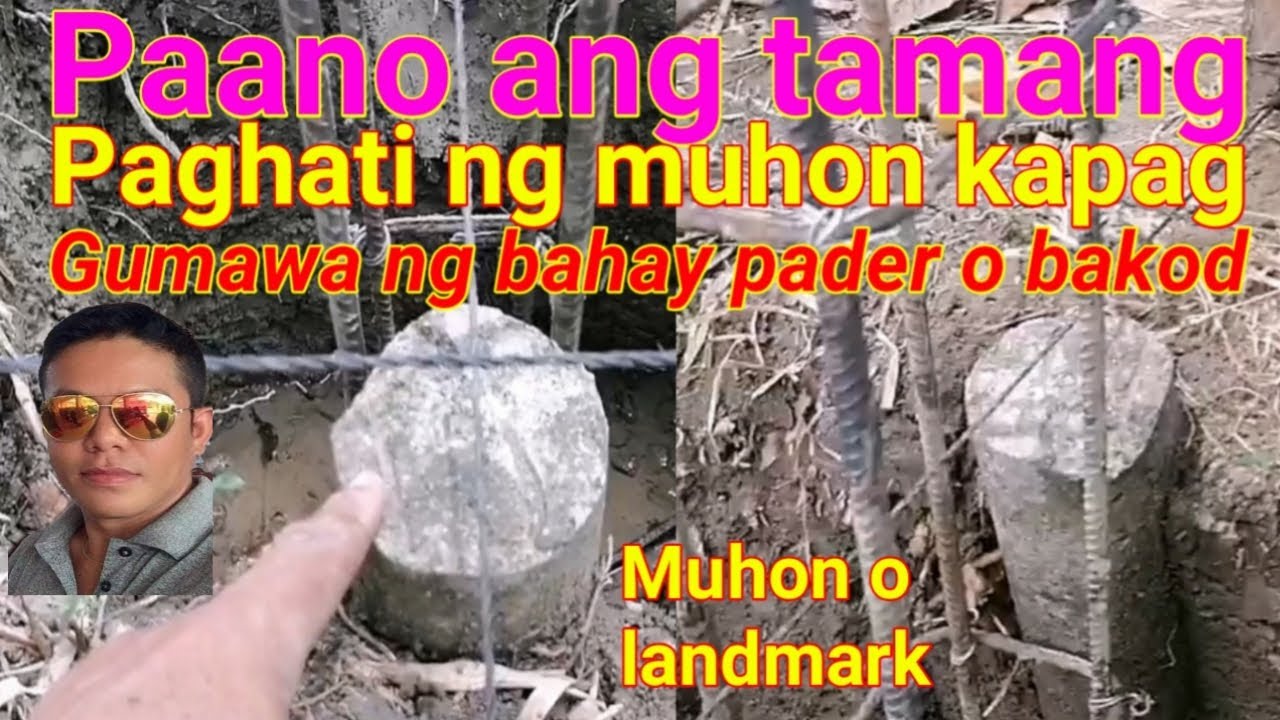 Paano ang tamang paghati ng muhon kapag gumawa ng bahay pader o bakod ...