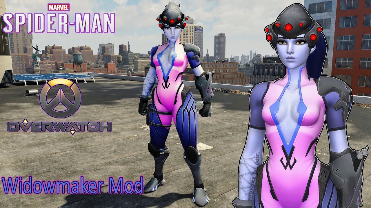 Marvel's Spider-Man Remastered Overwatch Widowmaker Mod - YouTube