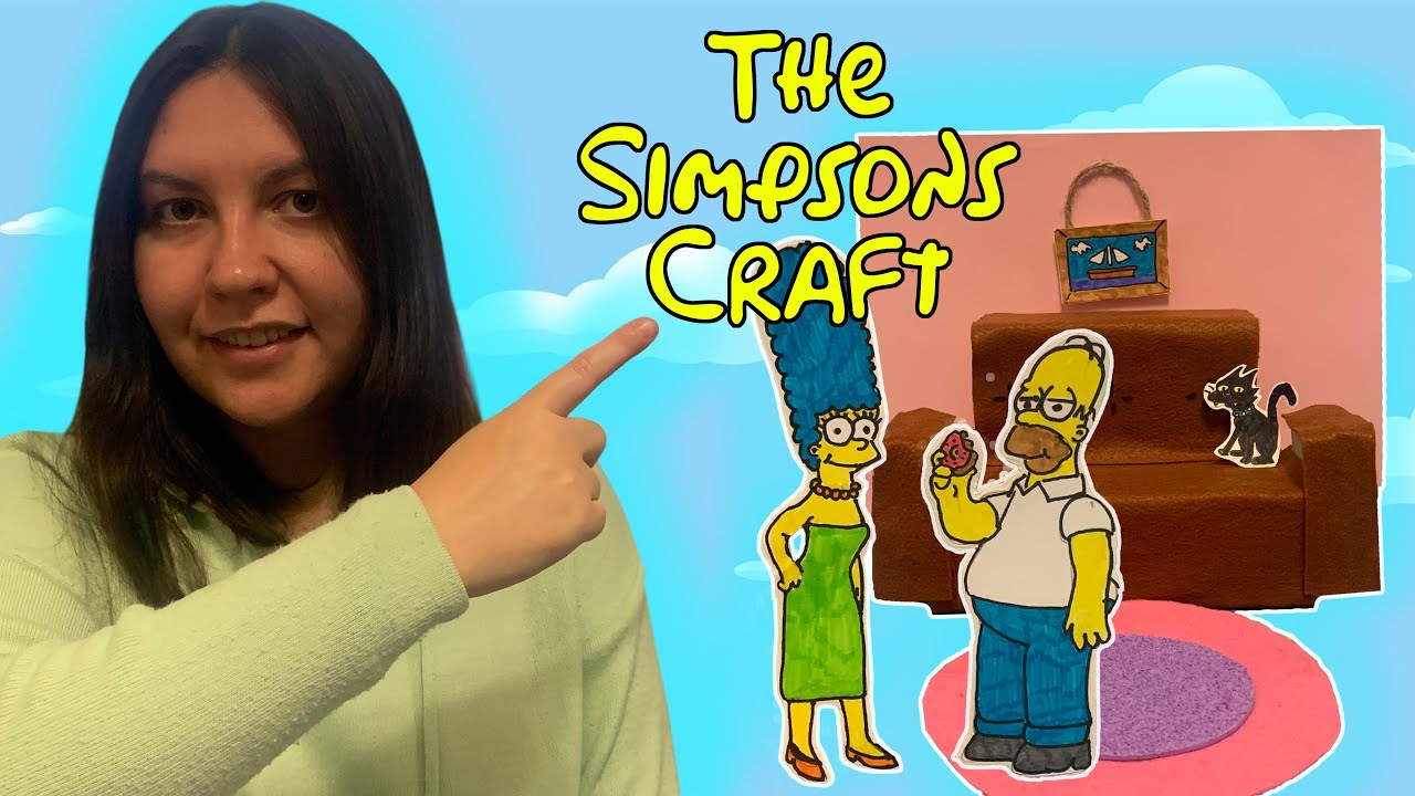 Easy Simpsons Recycling Craft - Kids Craft - DIY - YouTube