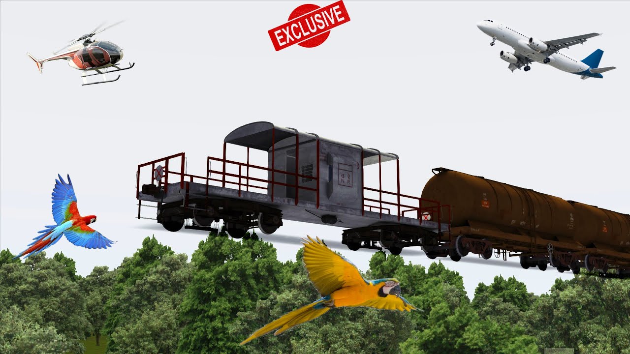 MAALGAADI FREIGHT TRAIN IN AIR - INDIAN TRAIN SIMULATOR 2024 - YouTube