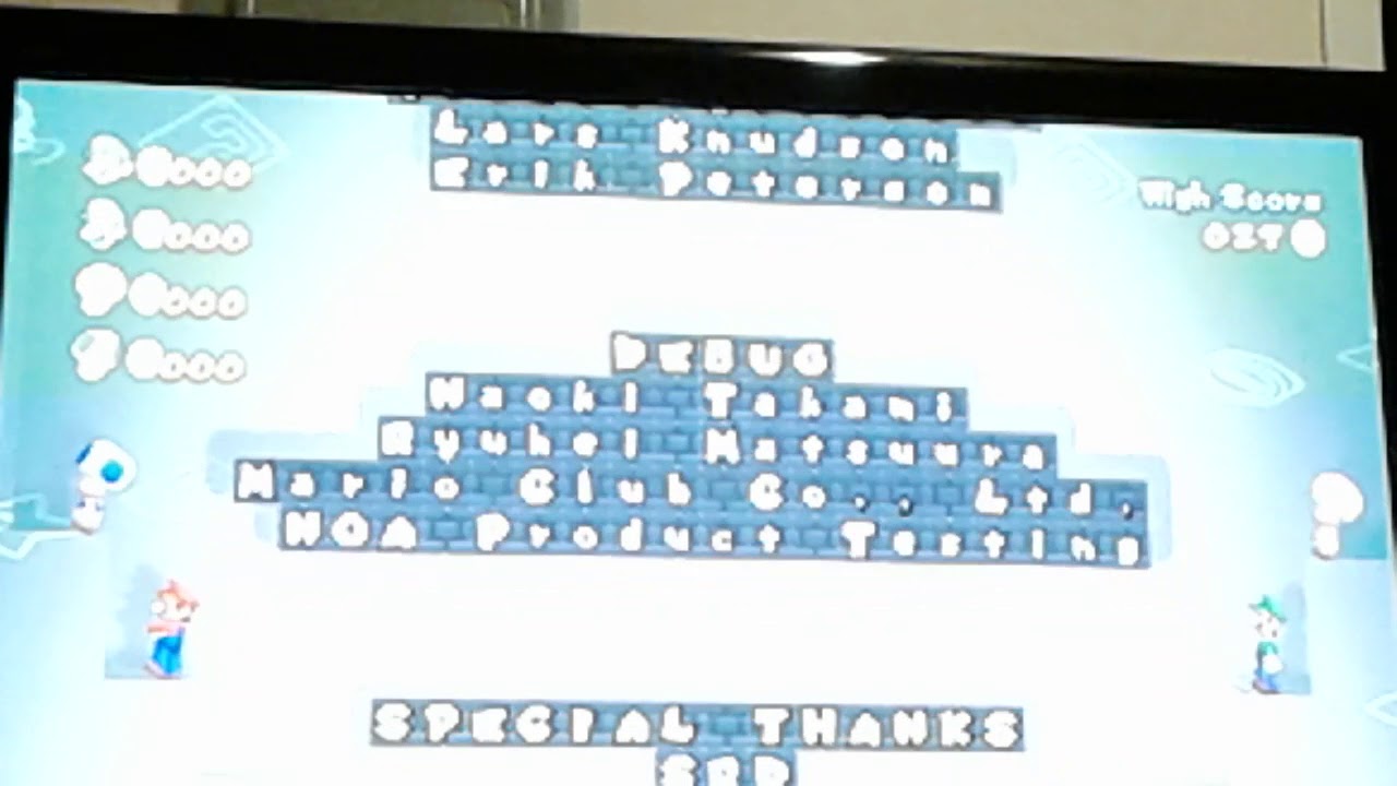 New Super Mario Bros. Wii: End Credits - YouTube