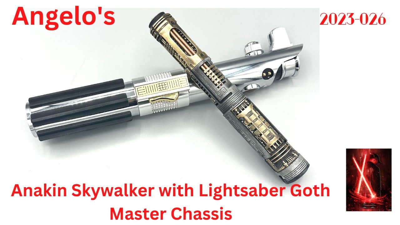 Angelo's Anakin Skywalker "AS3 Knight" Neopixel Lightsaber with Goth ...