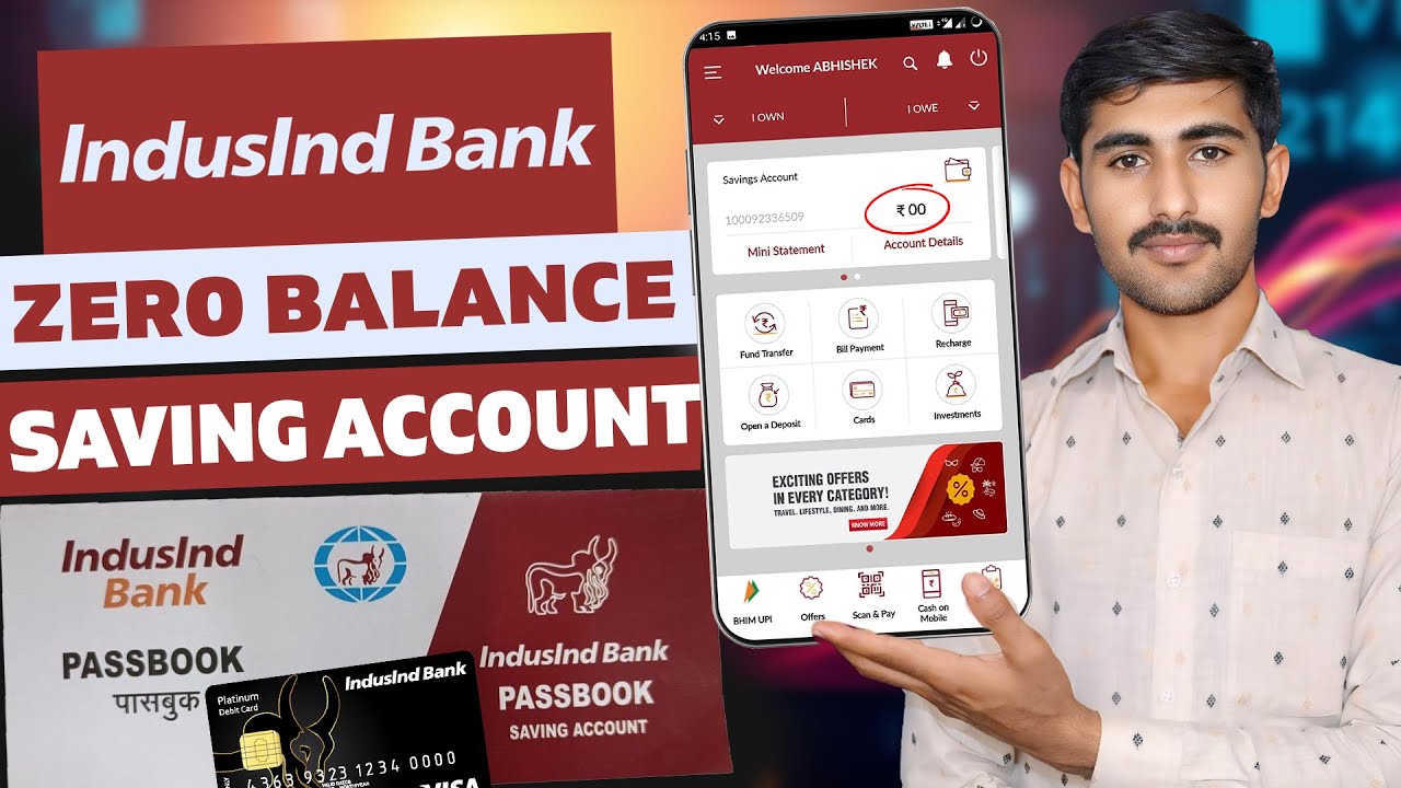 IndusInd Bank Zero Balance Account Opening Online || Zero Balance Bank ...