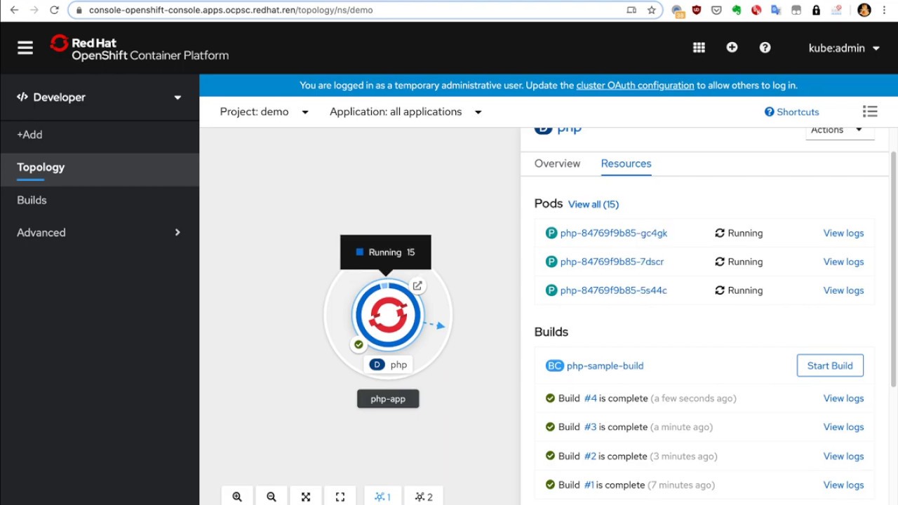 openshift 4.3 build config - YouTube
