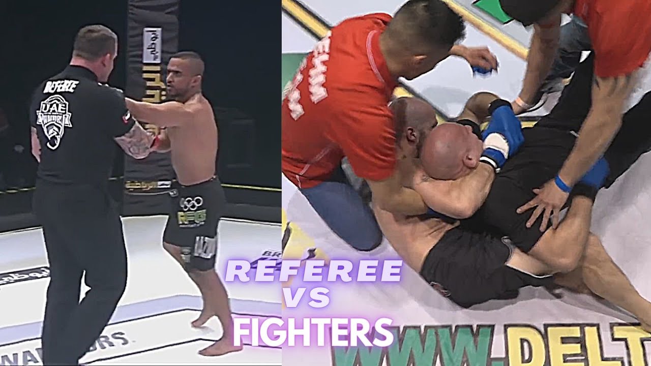 REFEREES VS FIGHTERS - MMA COMPILATION / REFEREE CHOKES FIGHTER [HD ...