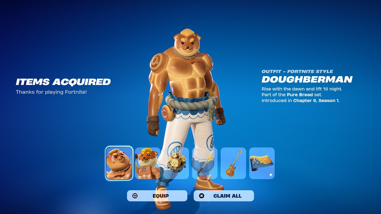 New Doughberman bundle in Fortnite! (Fortnite item shop) - YouTube