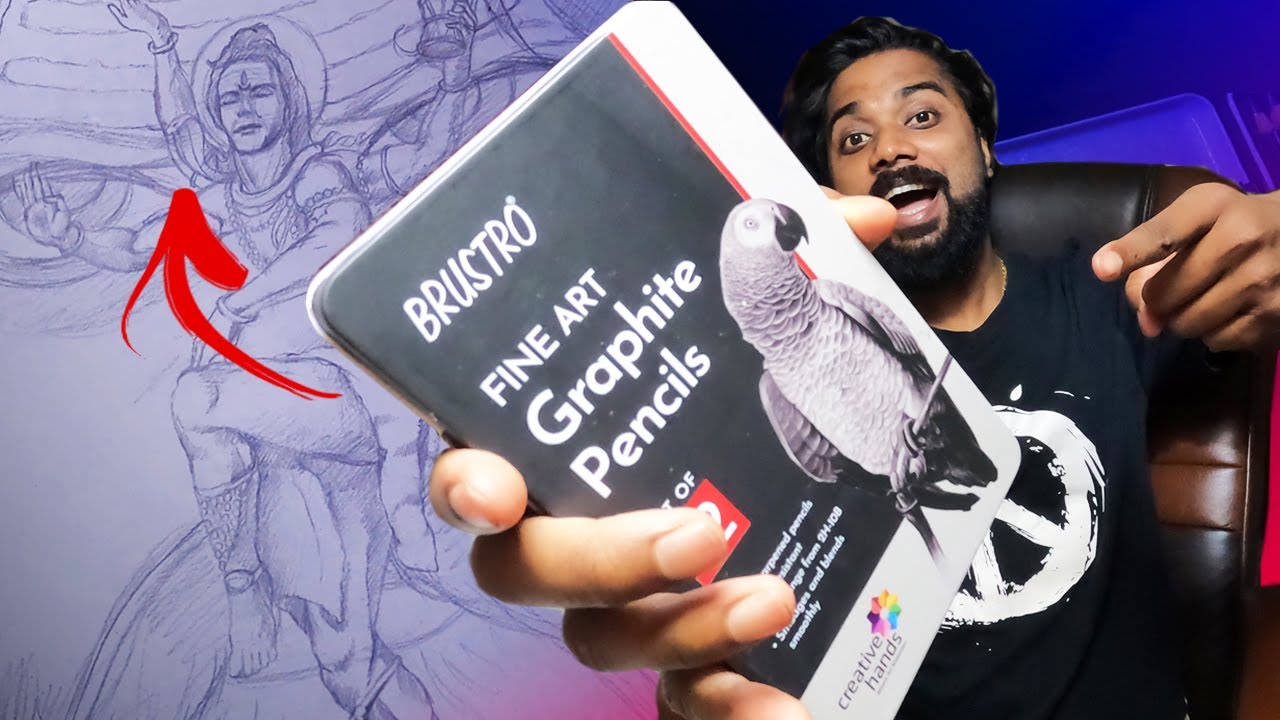 Dancing Mahadev Outline Drawing | Brustro Pencils🔥 - YouTube